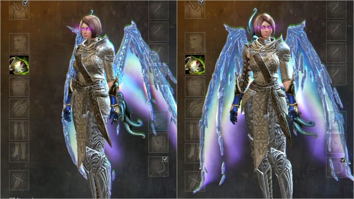 Guild Wars 2 Guild Warrior cape and shoulder skins showcase, and how to get