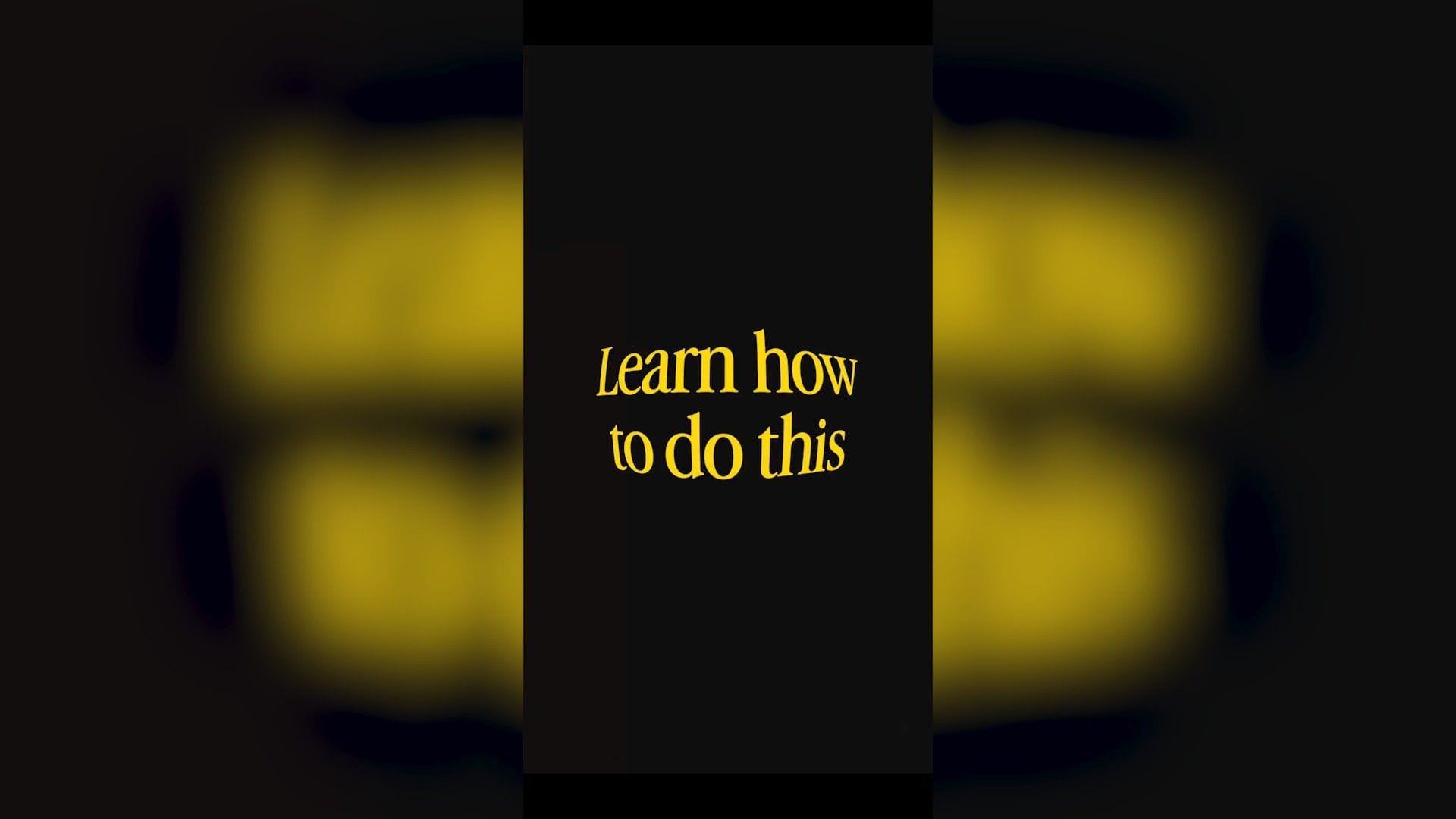 Reels: How to get yellow text on Instagram Reels