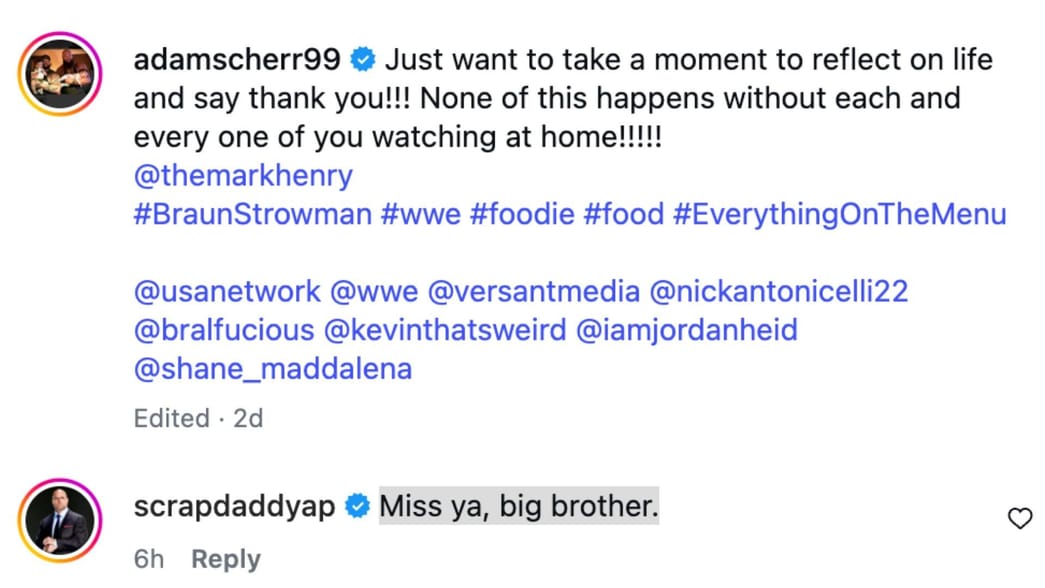 "Miss ya, big brother" - Adam Pearce gets emotional with former WWE star