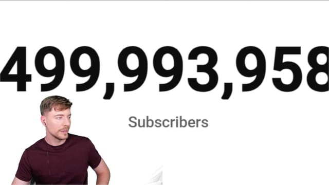 MrBeast crosses 500 million subscribers on YouTube, becoming the first ...