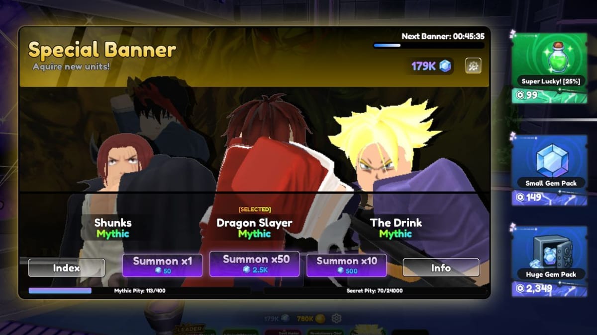 Universal Tower Defense X The Drink (Trunks) guide