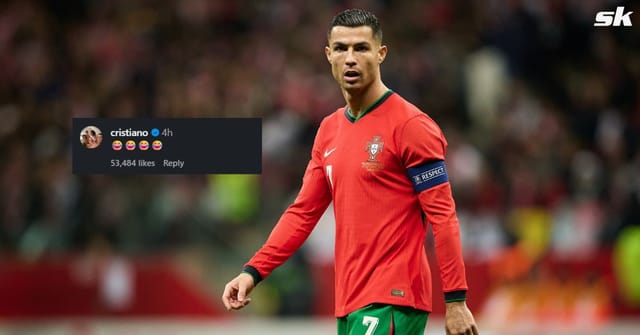 Cristiano Ronaldo reacts as former Barcelona star Kevin-Prince Boateng ...
