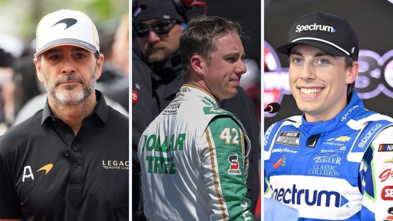 “Keep Swinging”: Jimmie Johnson reacts to John Hunter Nemechek’s sly ...