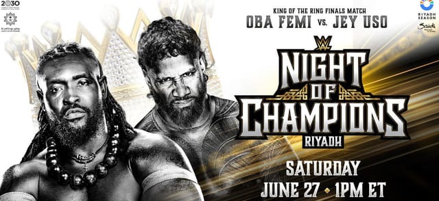 4 Finishes to Oba Femi and Jey Uso in the final of WWE King of the Ring