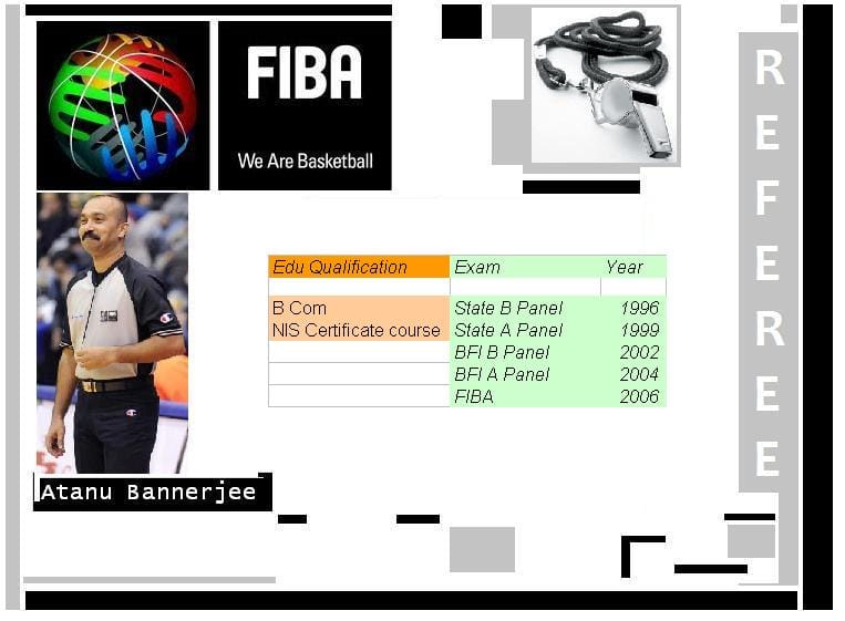 Atanu Banerjee - The first Indian referee to officiate the Final of a ...