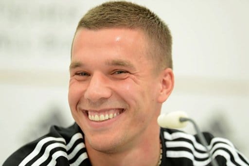 Germany's Podolski wins 100th cap