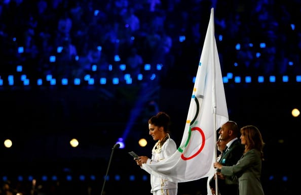 Britain's taekwondo athlete Stevenson takes Olympic oath