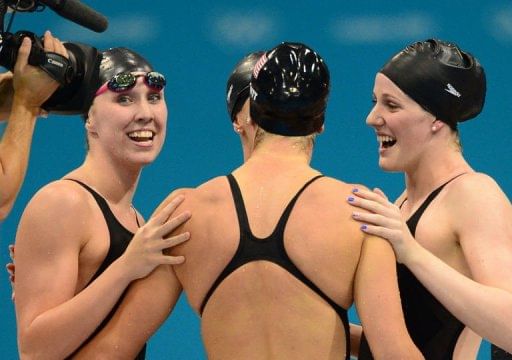 USA win gold in women's 4x200 free relay