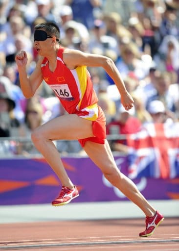 Paralympics stadium silent for blind long jump