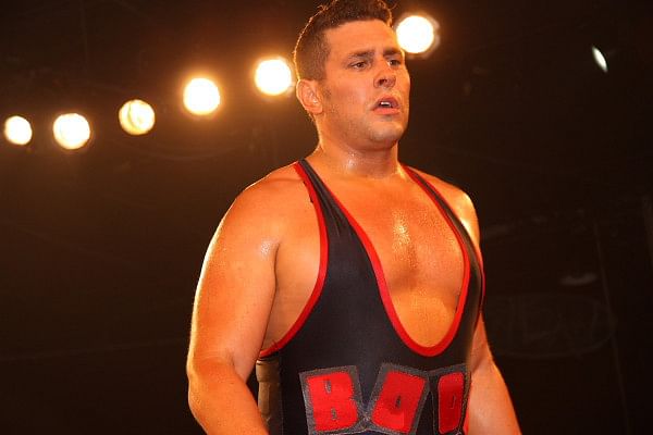 Colt Cabana at RAW backstage Colt Cabana at RAW backstage