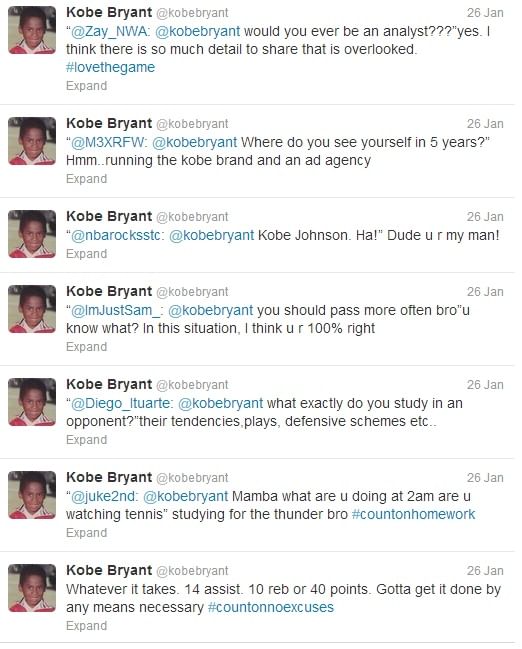 The very best of Kobe Bryant on Twitter