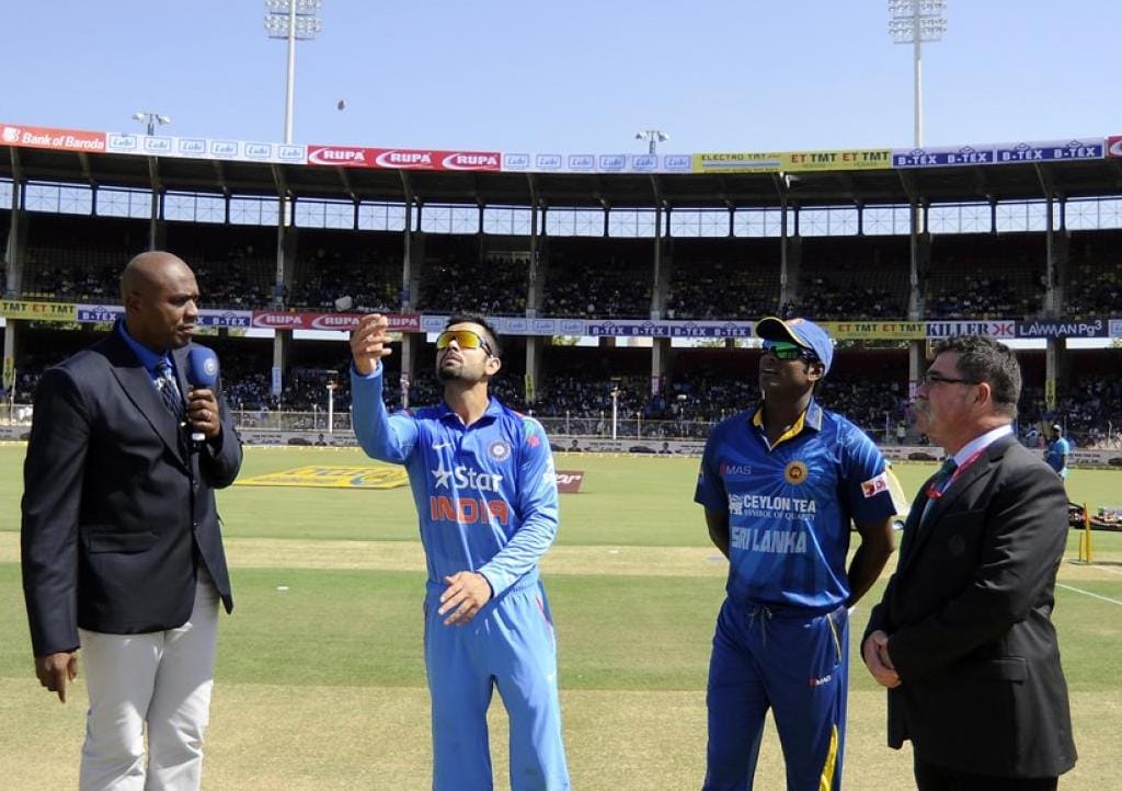 Sri Lanka opt to bat against India in 3rd ODI