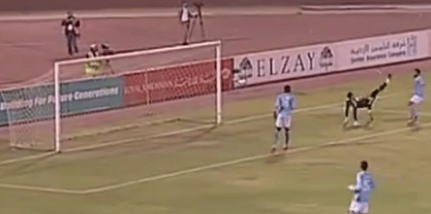 Video: Goalkeeper attempts overhead kick, results in hilarious own goal
