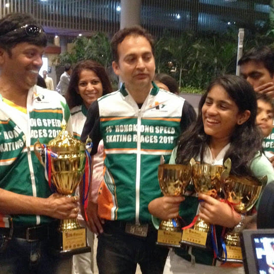 Indian speed skaters win 7 gold medals at Hong Kong International ...