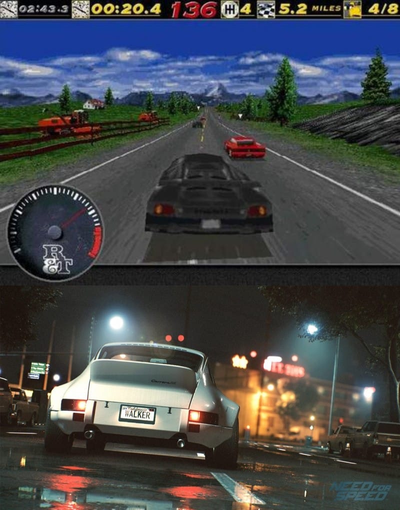 9 of your favourite games, "then and now"