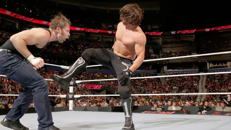 Dean Ambrose vs. AJ Styles: photos