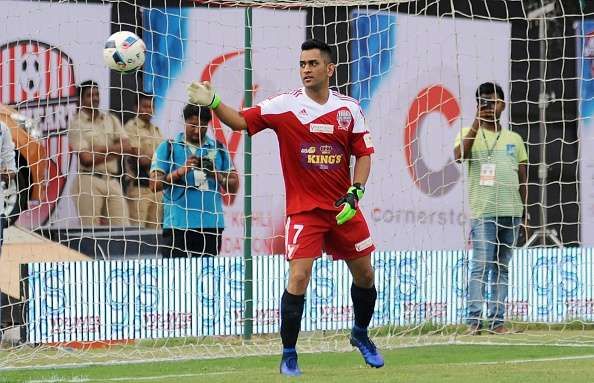 MS Dhoni plays football for Silli Sports Academy, helps them win 6-2