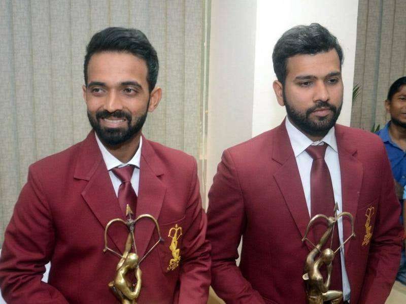 Rohit Sharma, Ajinkya Rahane conferred with Arjuna Award