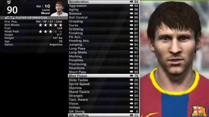 FIFA 18: Lionel Messi's evolution from 2005 to 2018